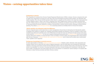The German technology industry. Opportunities in a more open supply ...