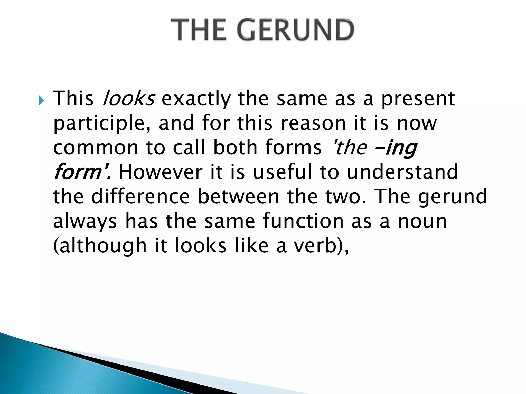 The gerund | PPT