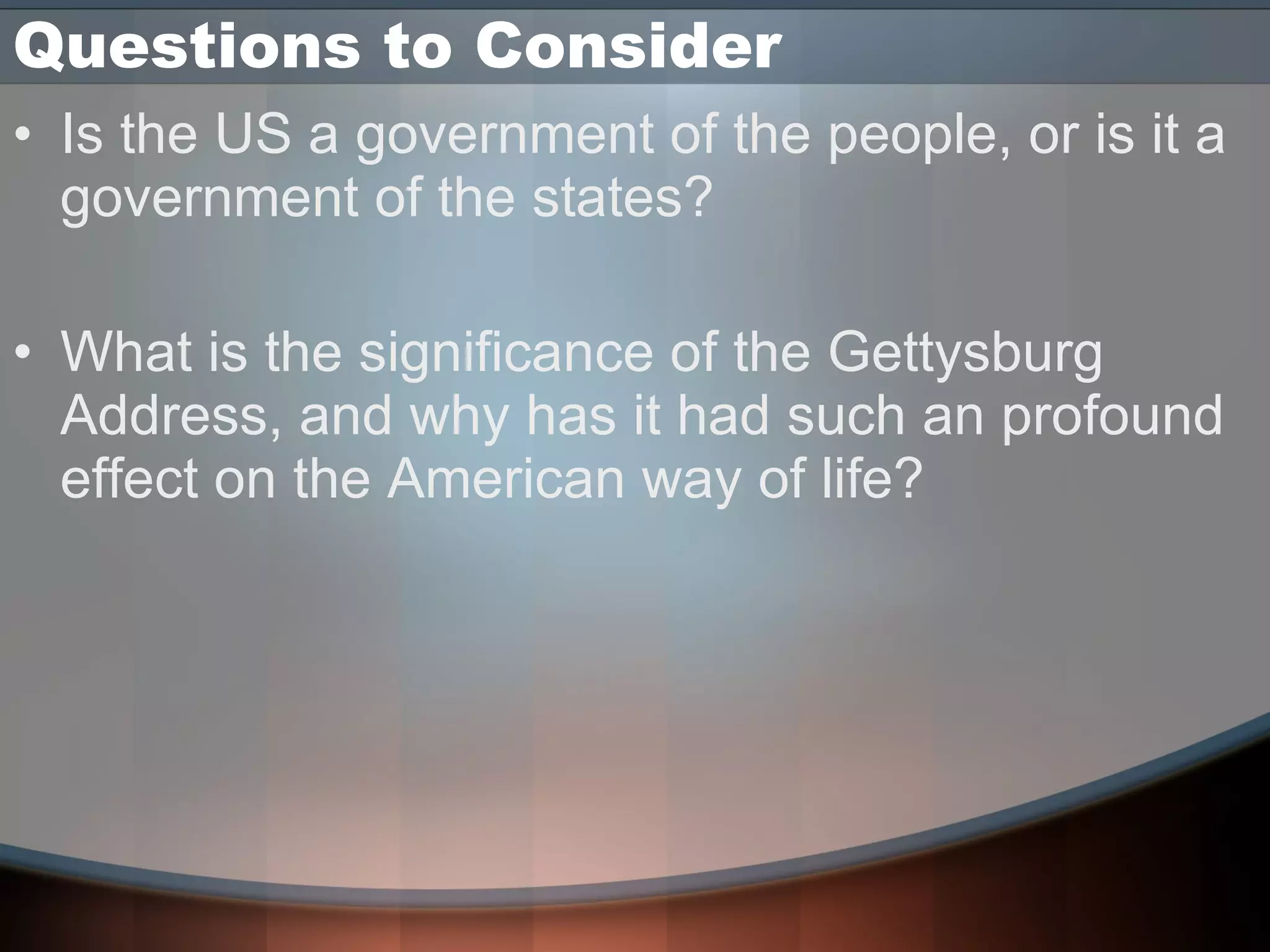 The Gettysburg Address | PPT