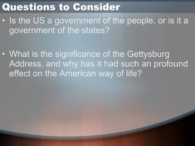 The Gettysburg Address | PPT