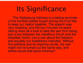 The gettysburg address 2 | PPT