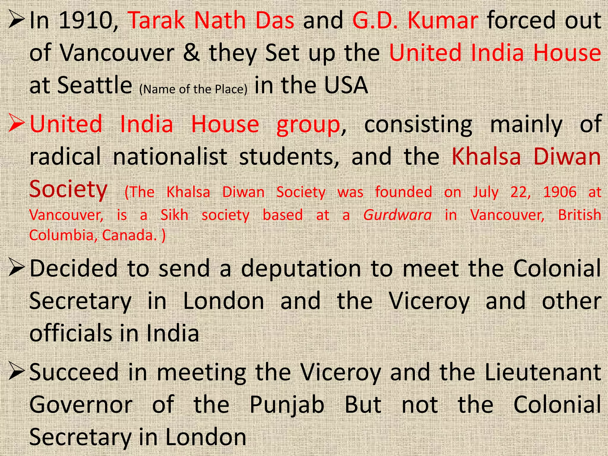 The Ghadar party ppt by dr. rao | PPTX