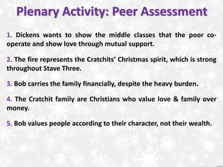 Stave Three - The Ghost of Christmas Present | PPT