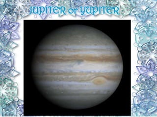The giant planet jupiter ppt | PPTX
