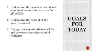 The Gifted Learner Parent Coffee Presentation | PPTX