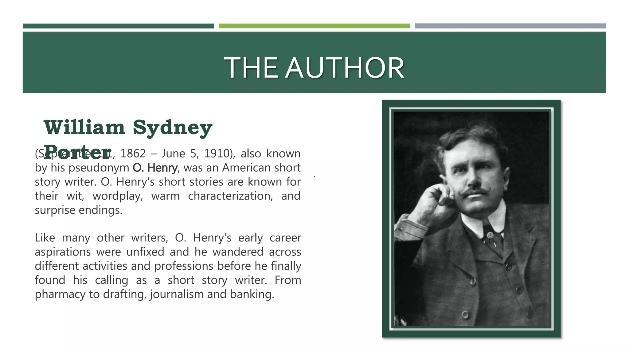 The Gift of the Magi by O. Henry | PPTX