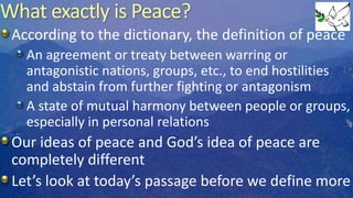 The Gift of Peace | PPTX