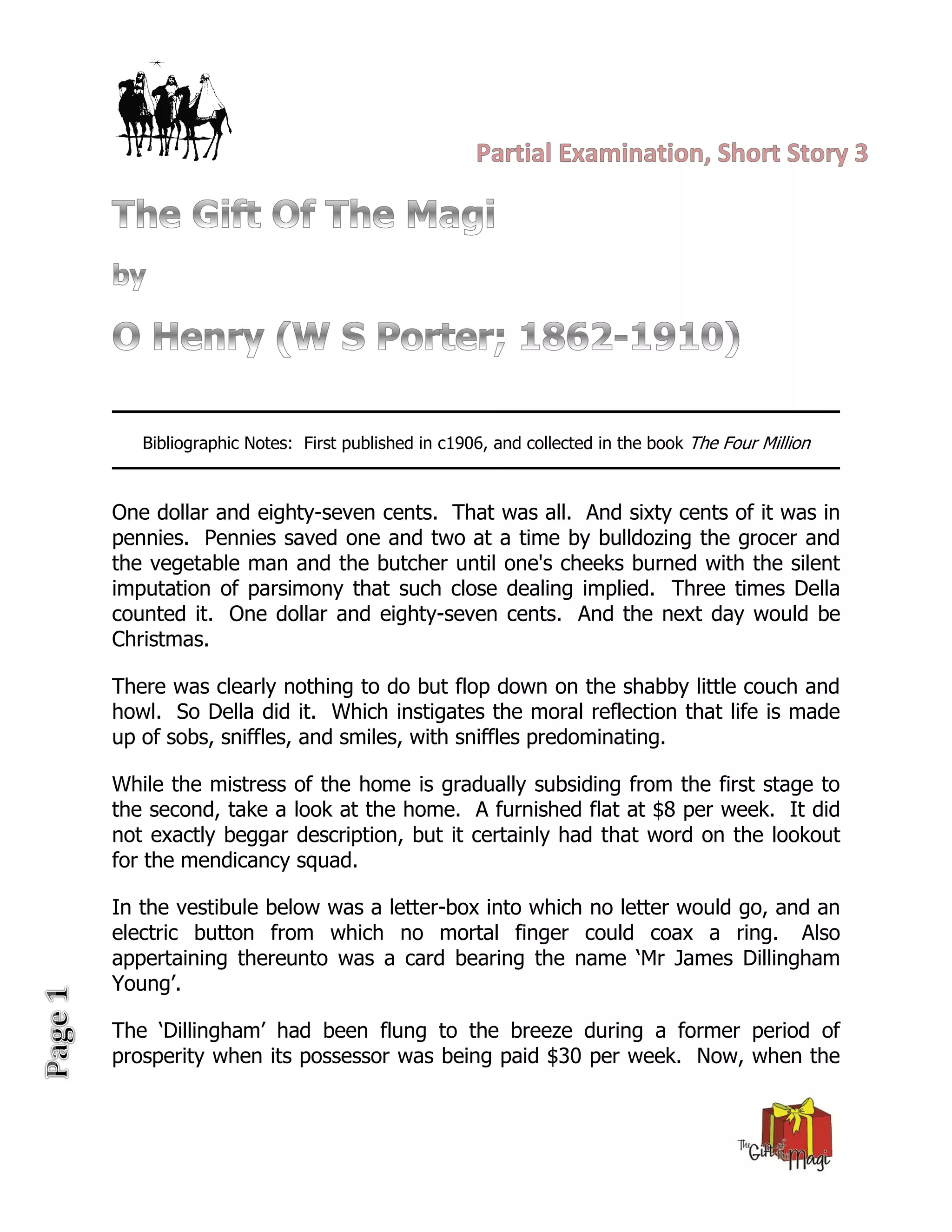 The Gift of the Magi | PDF