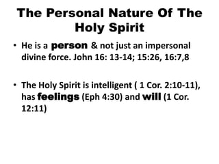 The gifts of the Holy Spirit by Pastor Sesan Adesida | PDF