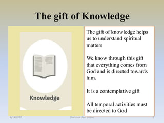 Knowledge Gift Of The Holy Spirit