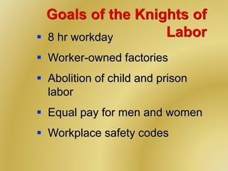 The gilded age capital vs labor | PPTX