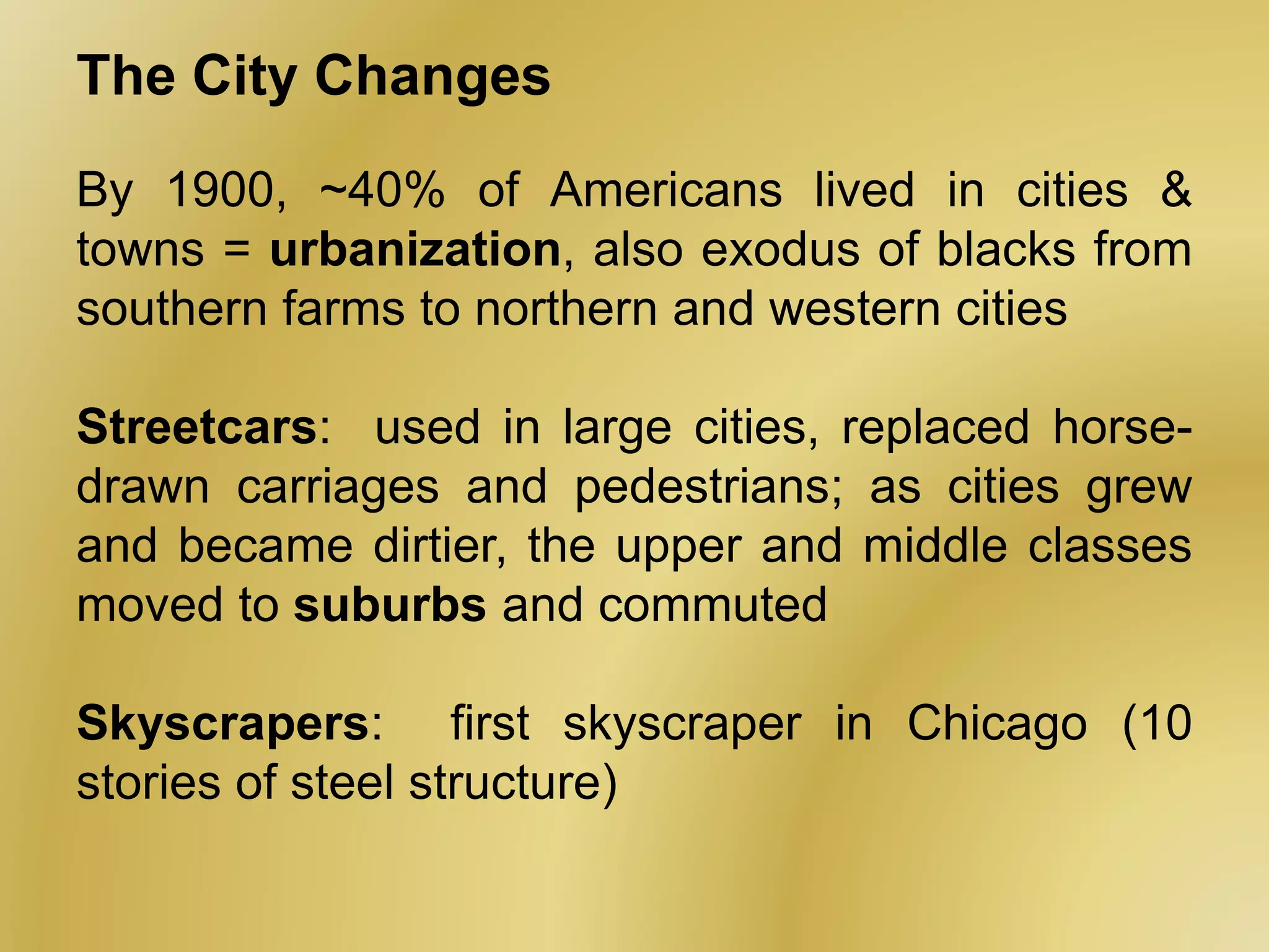 The gilded age city life | PPT