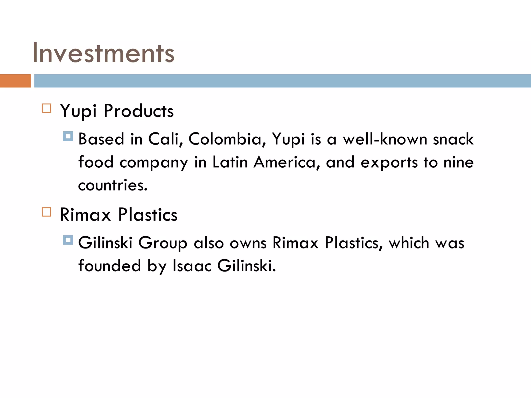 The Gilinski Group – Growing in Colombia and Beyond | PPT
