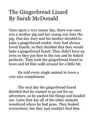 The gingerbread lizard | DOC | Reptiles | Pets