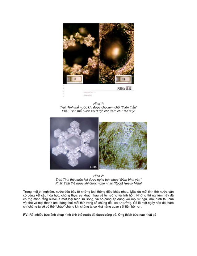 Thegioitronggiotnuoc -luoc trich Thong Diep cua Nuoc Masaru Emoto | PDF