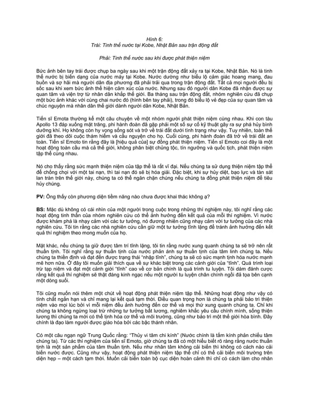 Thegioitronggiotnuoc -luoc trich Thong Diep cua Nuoc Masaru Emoto | PDF