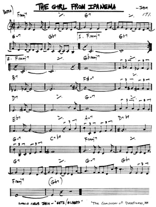 The Girl from Ipanema - jazz standard | PDF