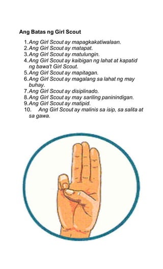 The girl scout promise and the girl scout law | DOCX
