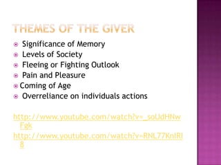 The Giver Final Copy | PPT