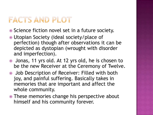 The Giver Final Copy | PPT