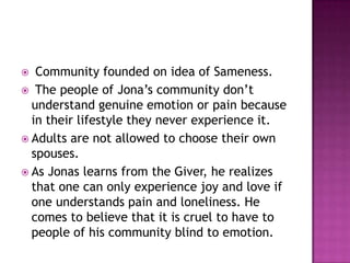 The Giver Final Copy | PPT