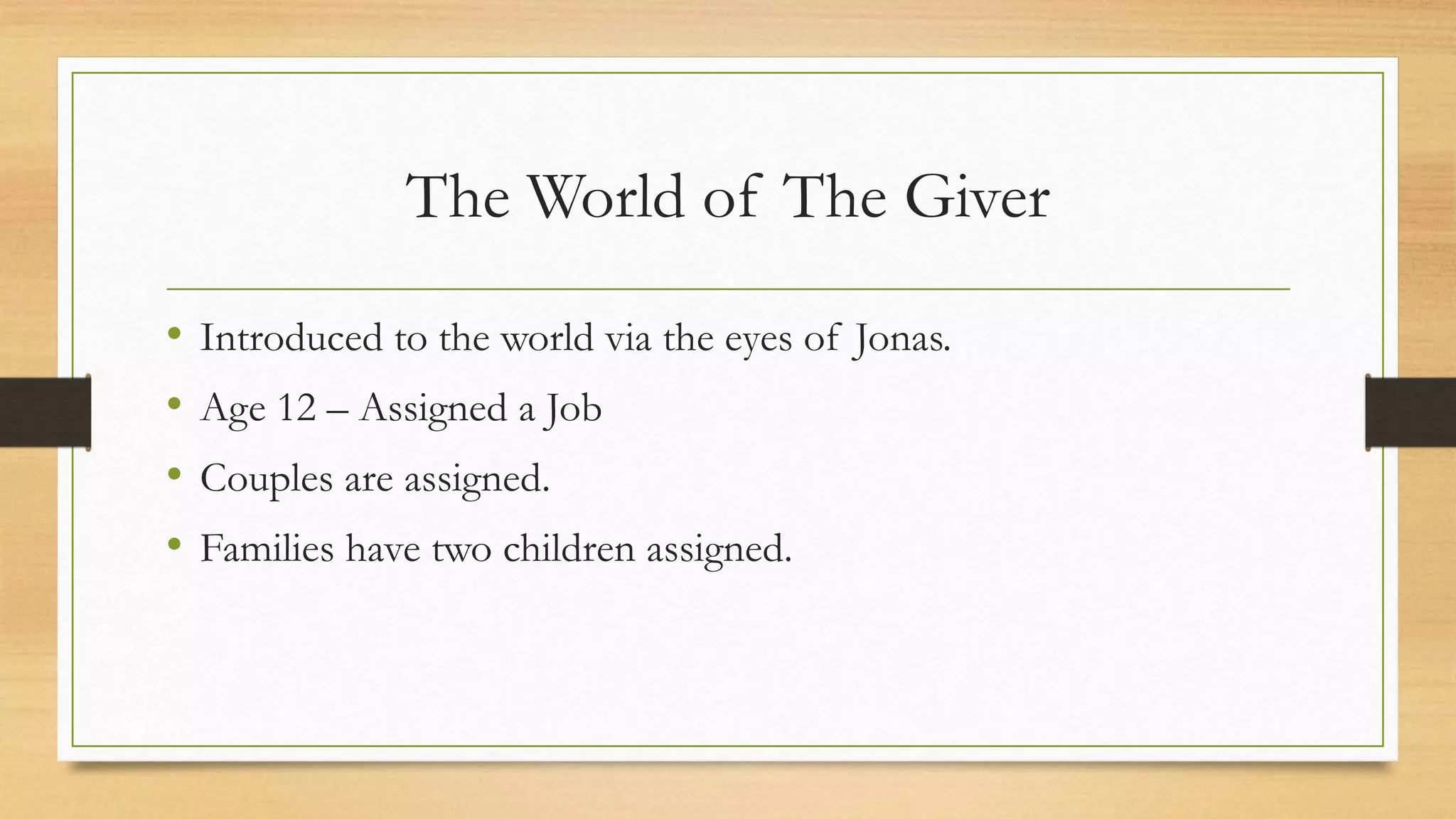 The giver | PPTX