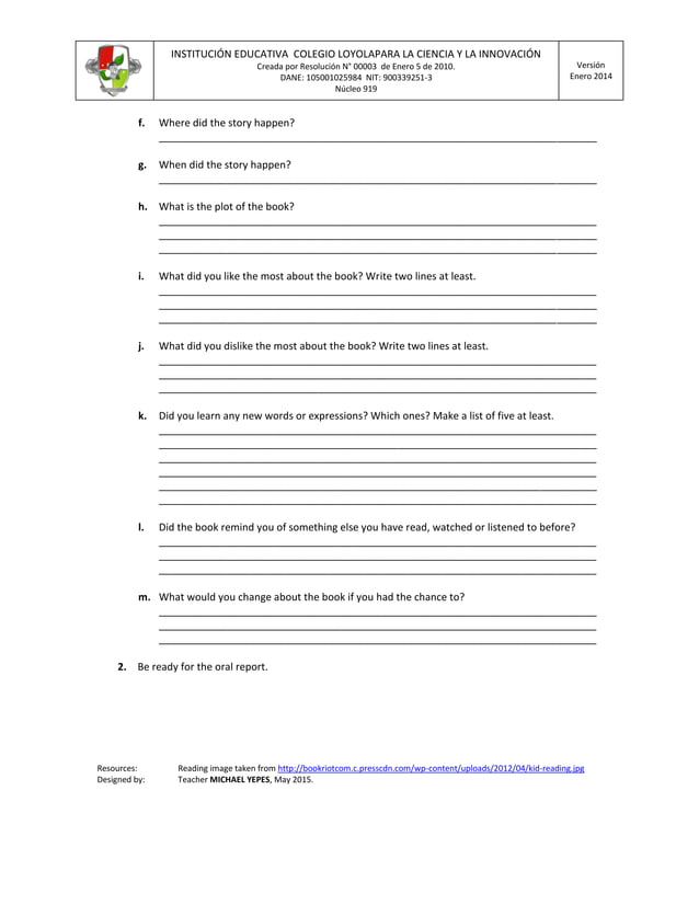 THE GIVER BOOK REPORT | PDF