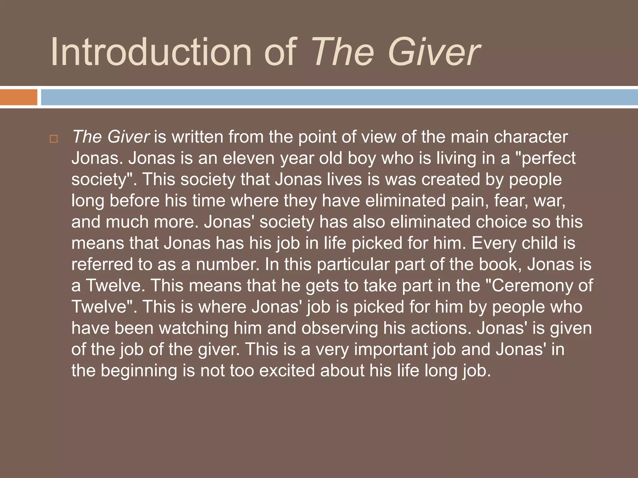 The Giver | PPTX