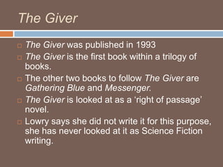 The Giver | PPTX