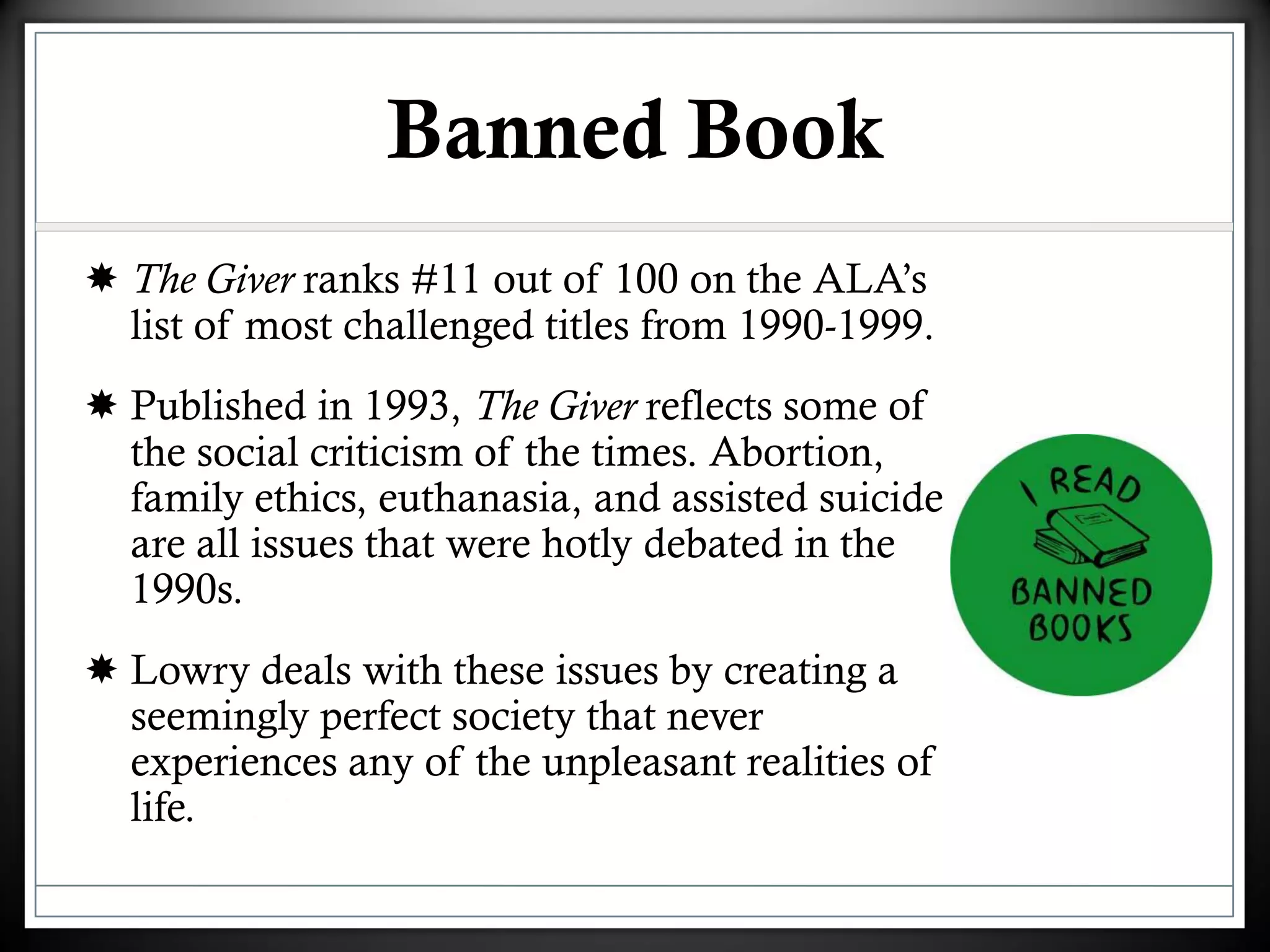 The giver intro | PDF