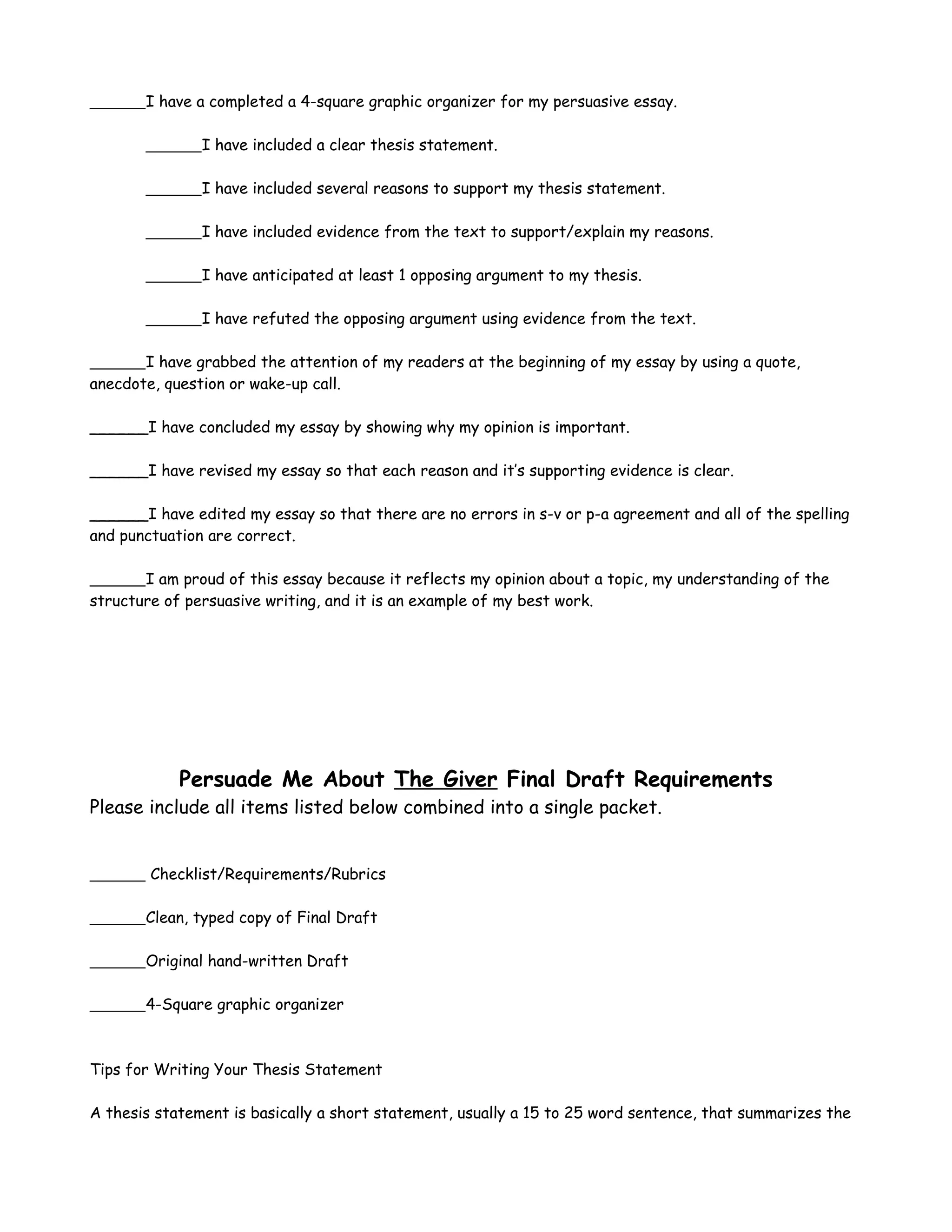 The+giver+persuasive+essay | DOC