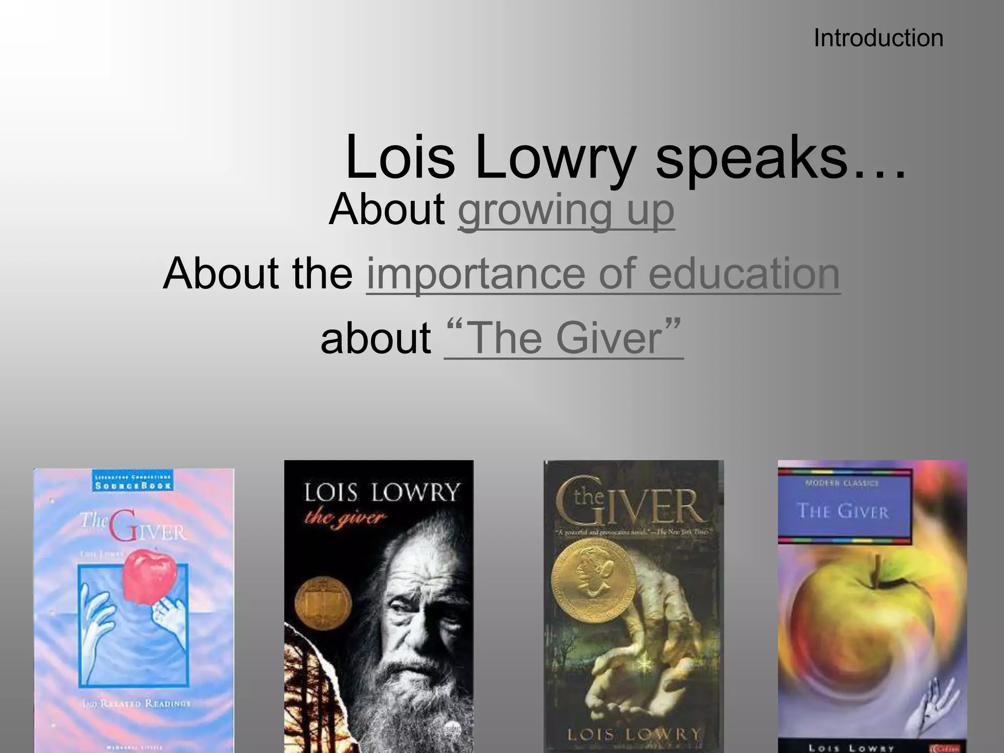 The Giver ppt 1.2014(1).ppt