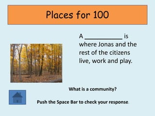 The Giver Review Game | PPT