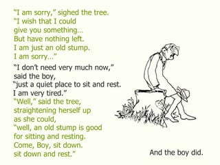 The Giving Tree Stump