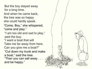 Shel Silverstein The Giving Tree Poem