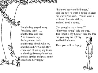 The giving tree | PPTX