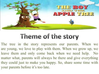 The giving tree (The boy and the apple tree) | PPTX