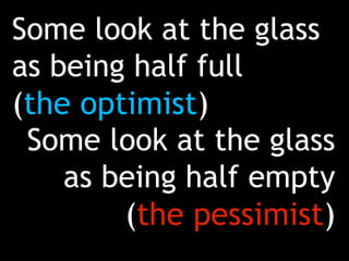 The glass evaluation | PPT