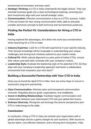 The Global Advantage - Why Hiring a CTO in India Can Be Your Game ...