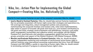 The Global Compact, Human Rights, and Nike, Inc. | PPT
