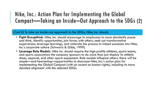 The Global Compact, Human Rights, and Nike, Inc. | PPT