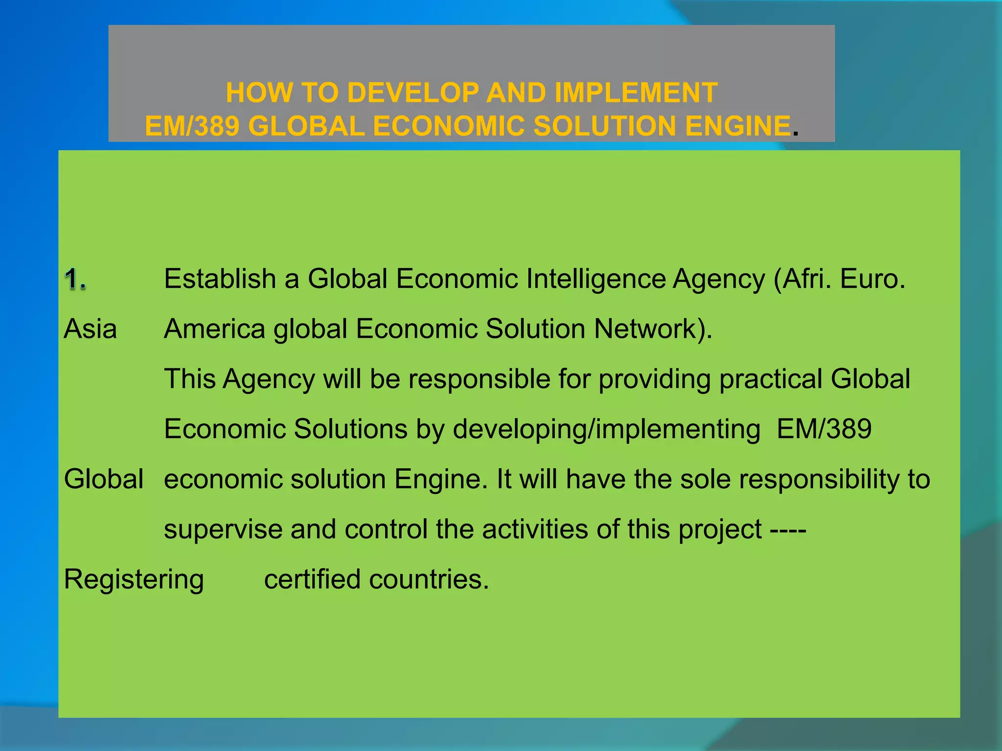 The global economic wheel 1 | PPT
