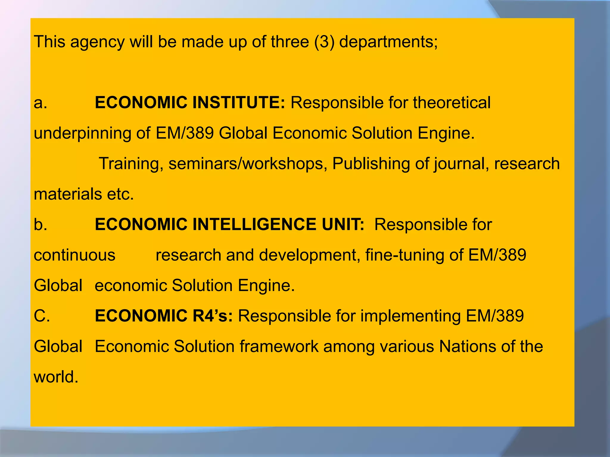 The global economic wheel 1 | PPT