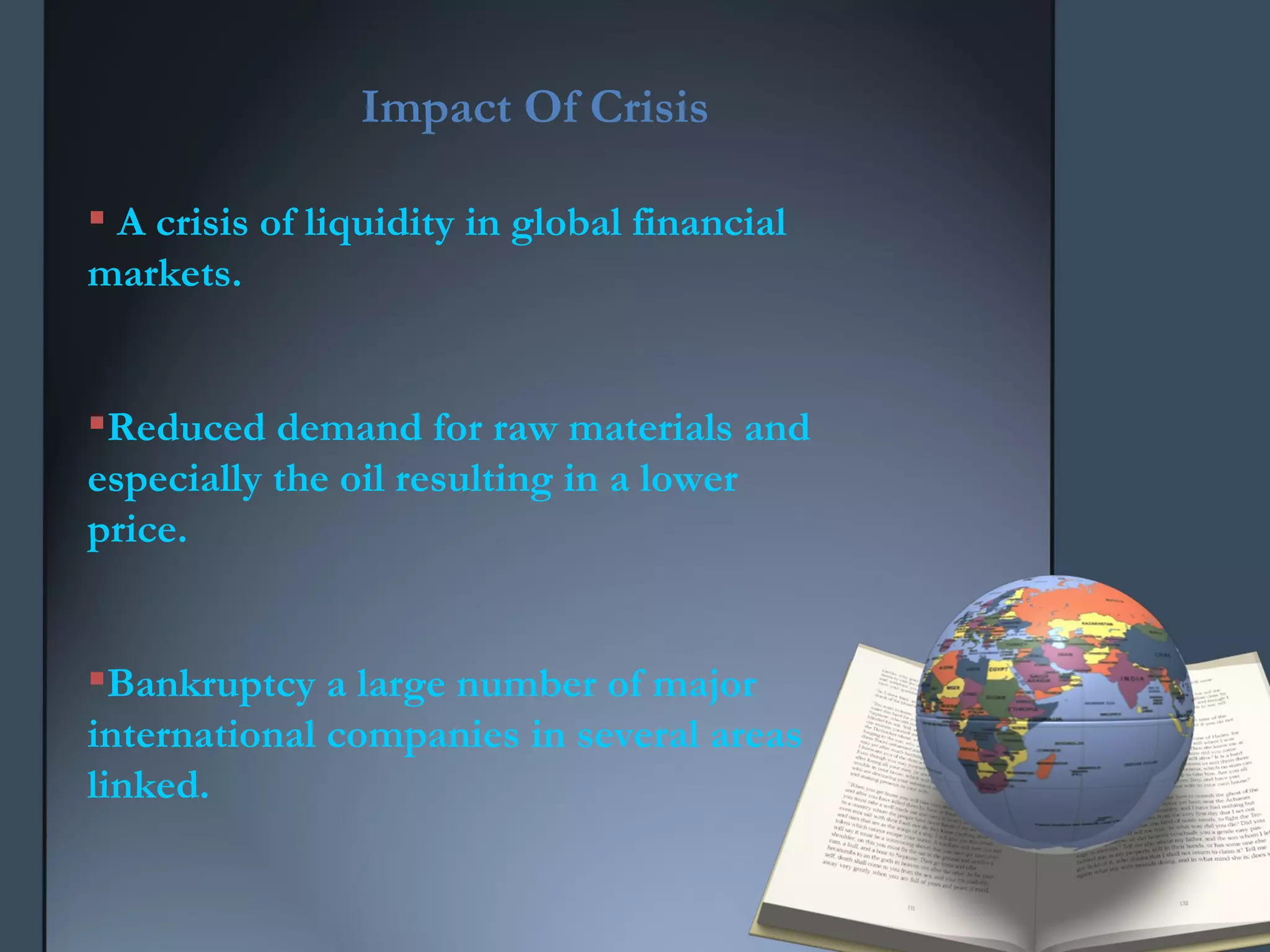 The global financial crisis 2008 | PPT