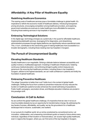 The Global Healthcare Challenge_ Access, Affordability, and Quality.pptx