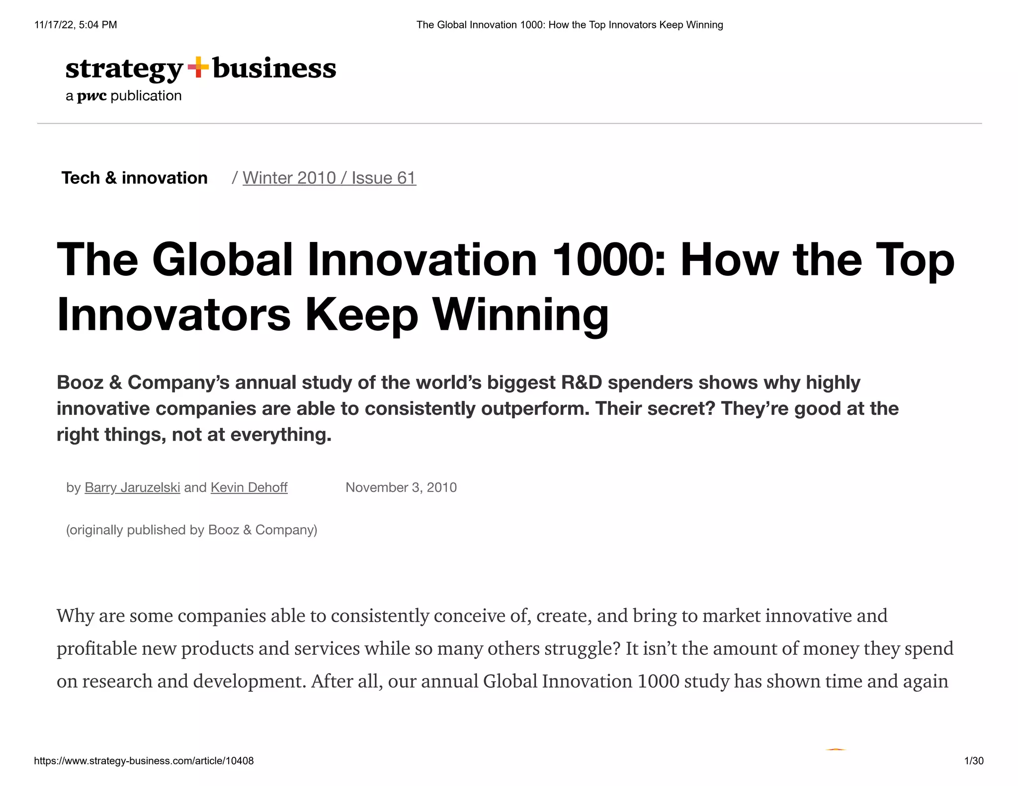 The Global Innovation 1000_ How the Top Innovators Keep Winning.pdf
