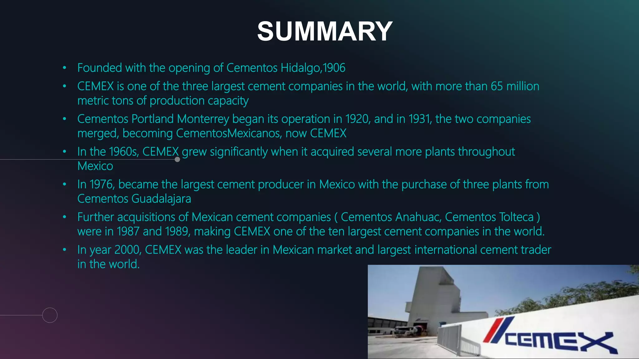 The globalization of cemex. | PPTX