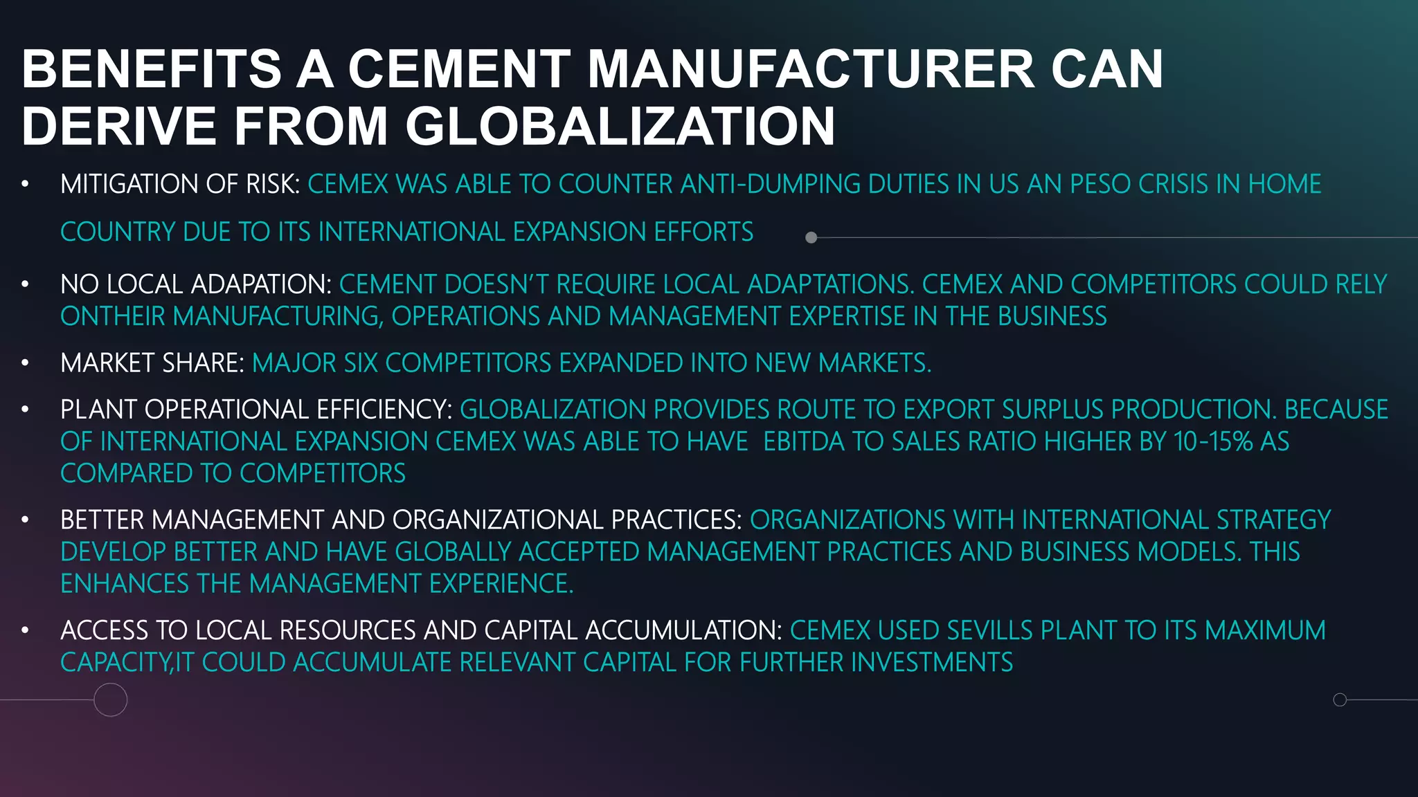 The globalization of cemex. | PPTX
