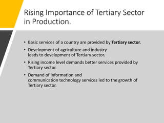 the sector of indian economy class 10 | PPTX
