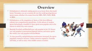 The globalization of sport | PPTX